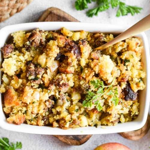 Cornbread Sausage and Apple Dressing - eatpork.org